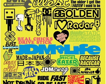 JDM tuning Vector pack EPS pack volume 8 | Etsy