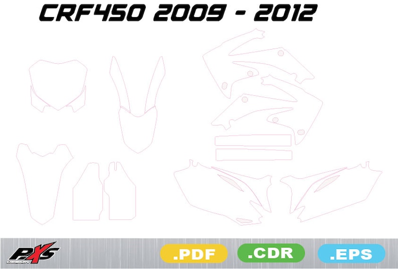 Honda Crf 450 Vector 2009 -2012 - Etsy