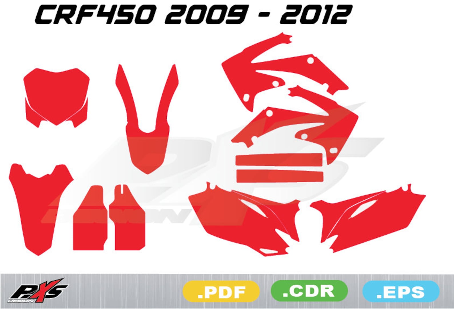 Honda Crf 450 Vector 2009 -2012 - Etsy