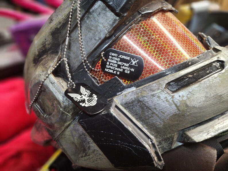 Custom Halo Dog Tags Costume Cosplay ODST Spartan - Etsy