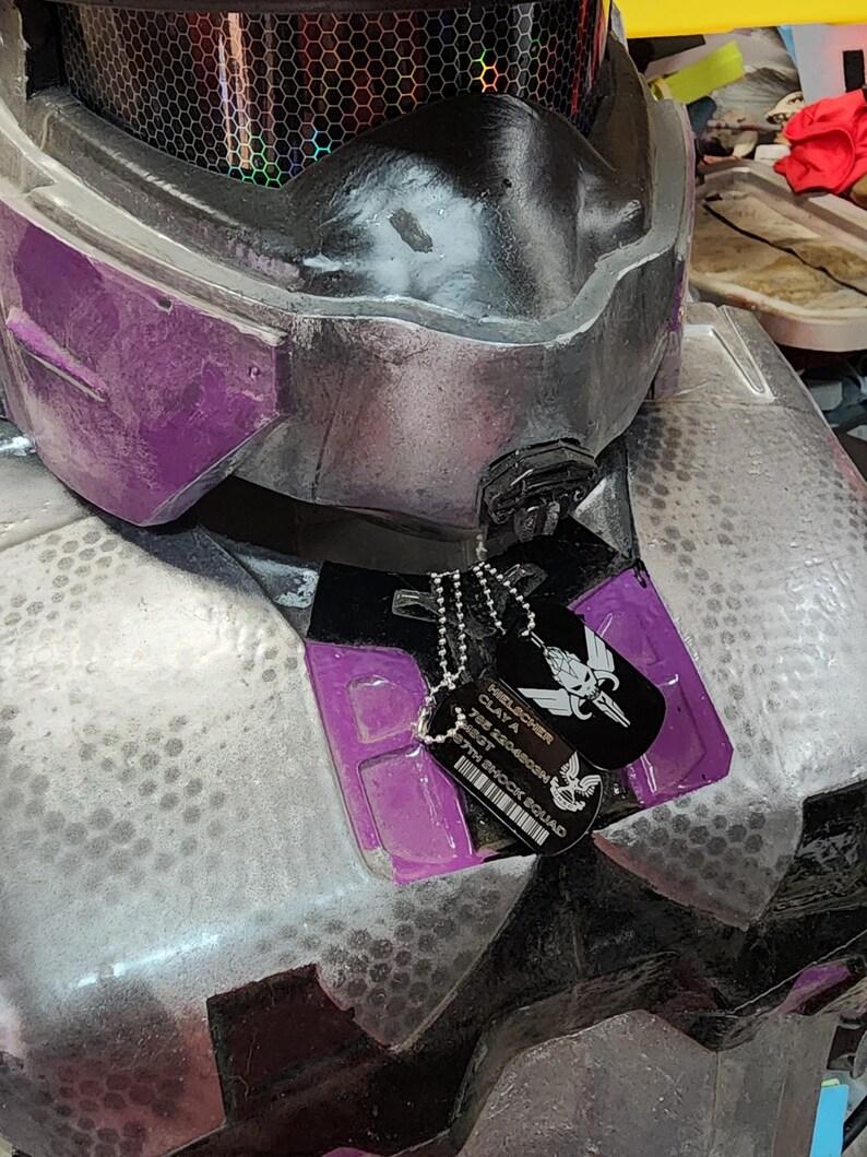 Custom Halo Dog Tags Costume Cosplay ODST Spartan - Etsy