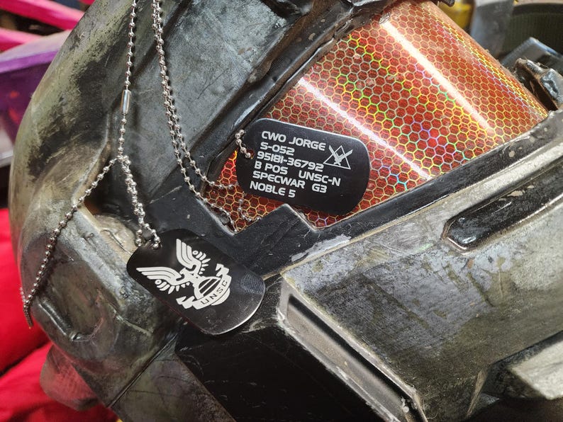 Custom Halo Dog Tags Costume Cosplay ODST Spartan - Etsy