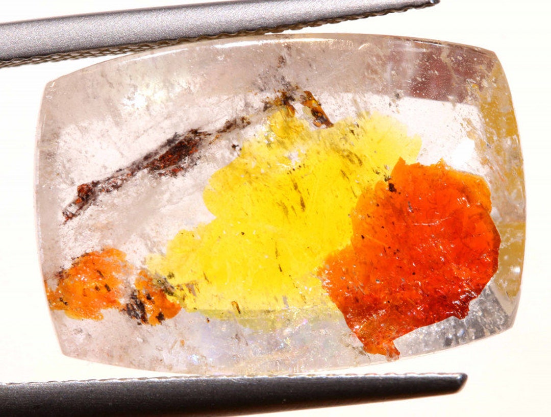 18.30 CTS Koi Fish Quartz Faceted Stone BG-657 - Etsy