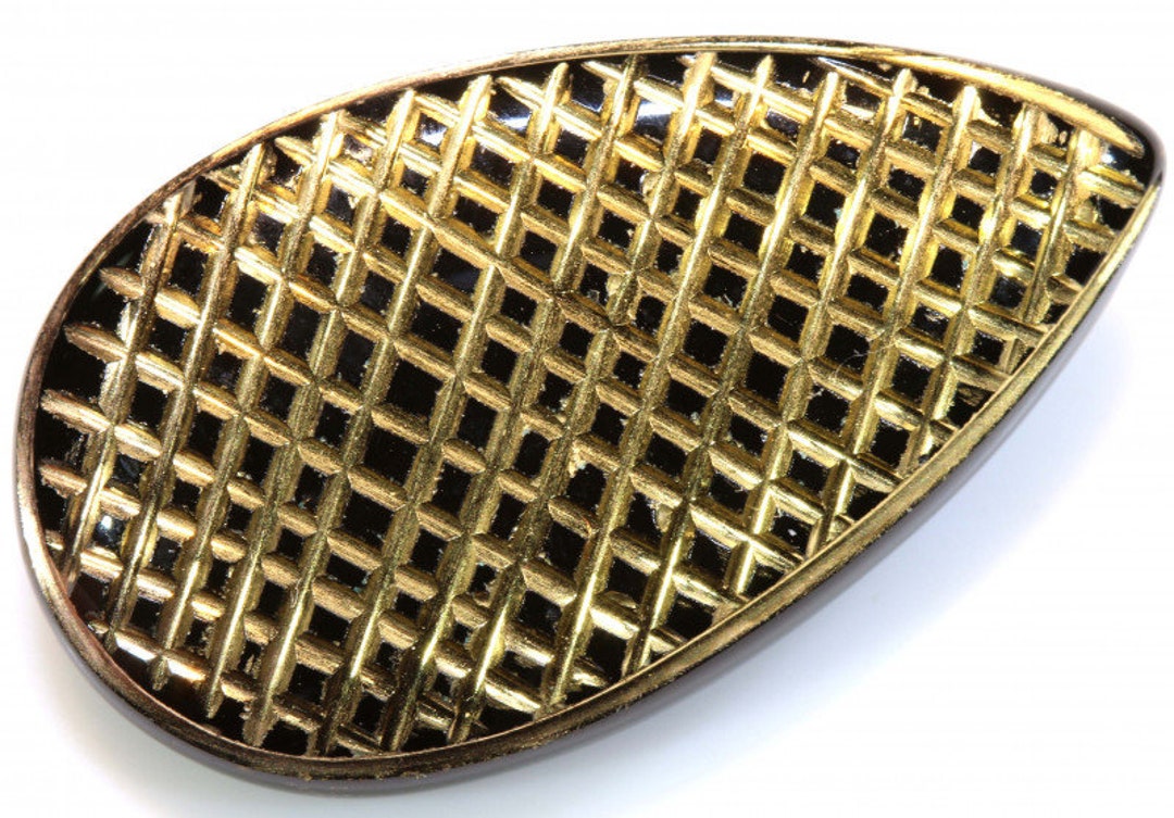 30 CTS Black Onyx 24K Gold Engraved LG-857 - Etsy