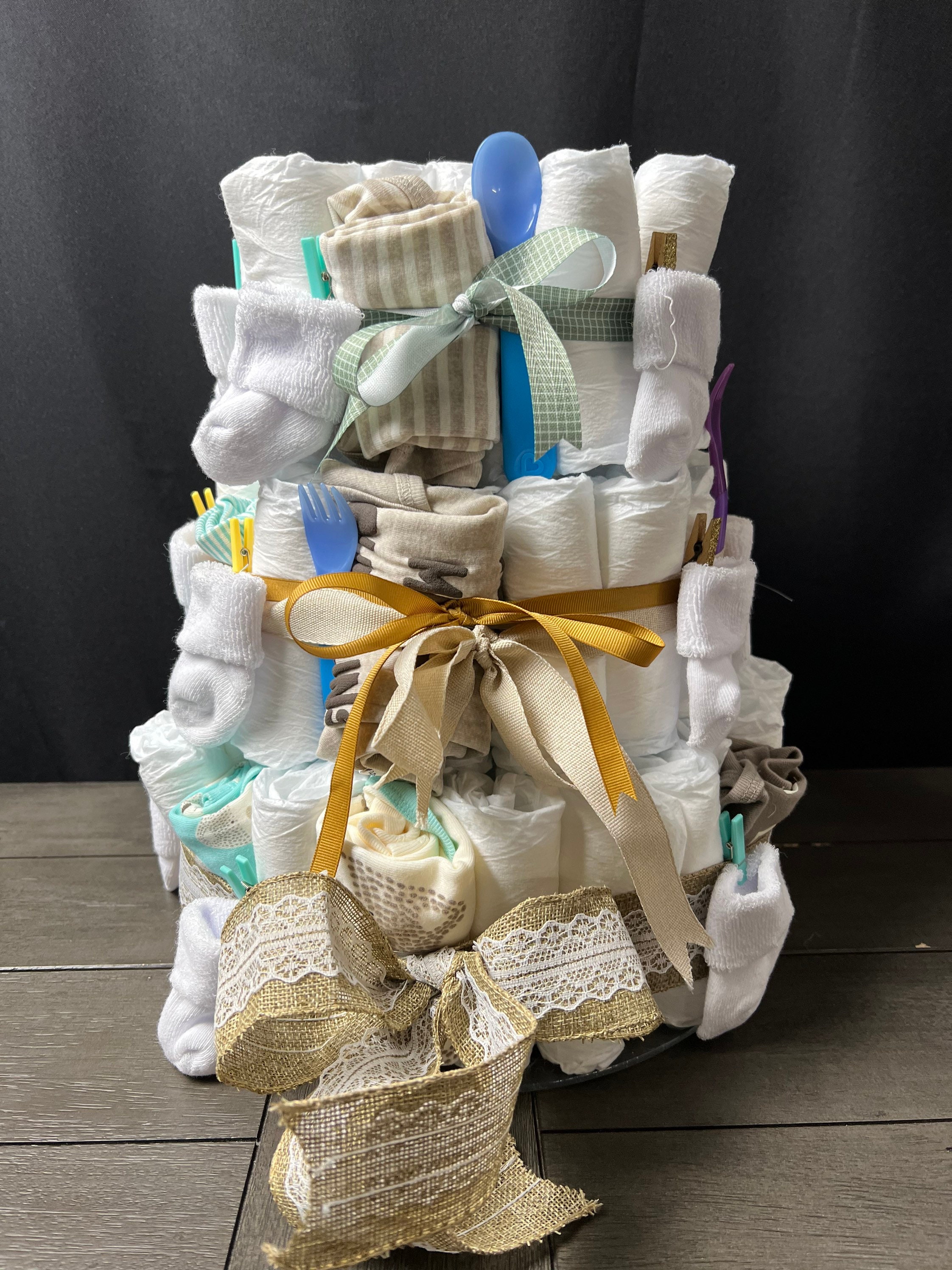 EZ Baby Shower Diaper Cake Kit | Etsy