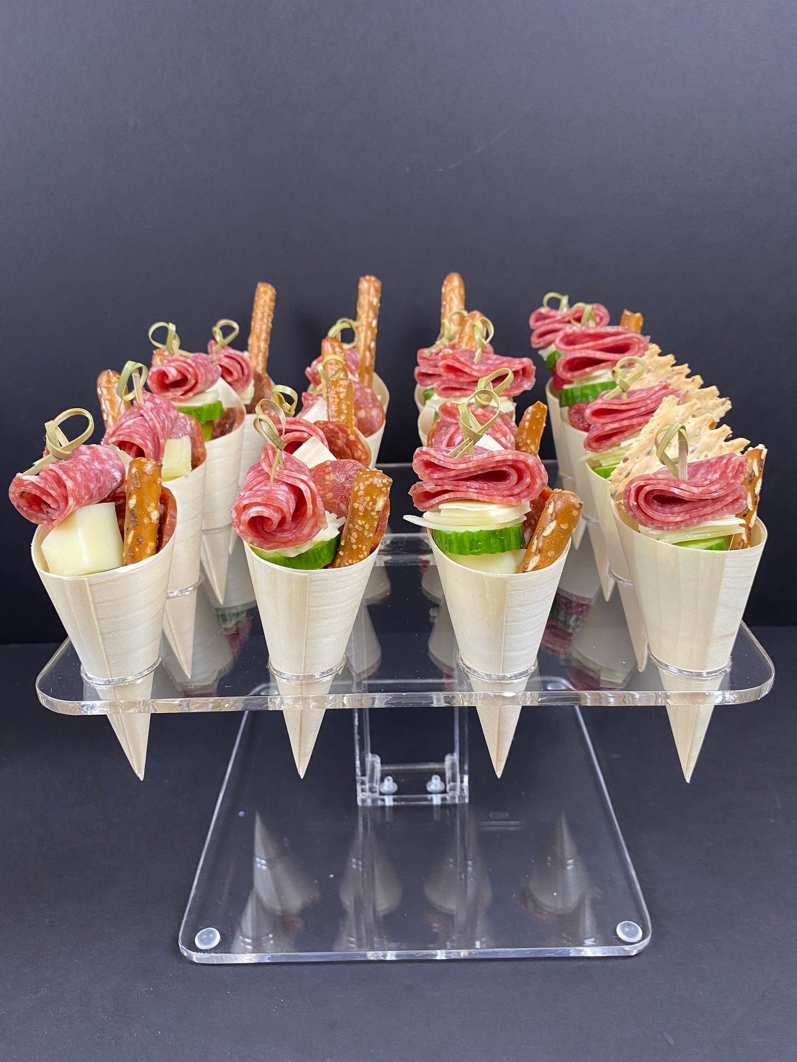 Mcchi Acrylic Tray Hold 16 Charcuterie or Succulent Cones - Etsy