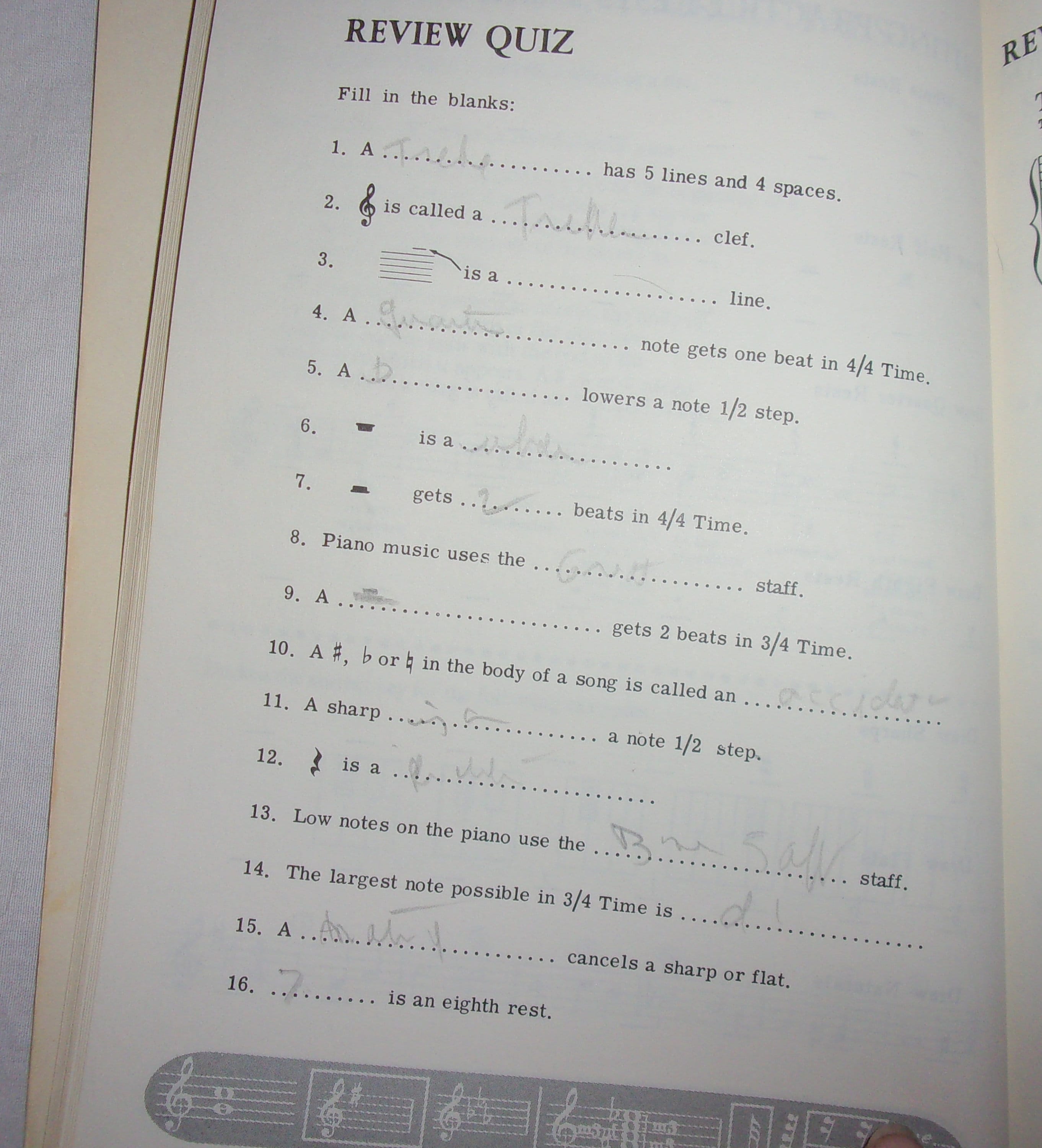 1969 JOHN BRIMHALL'S 3 in 1 Pocket Theory Notebook Soft Cover Piano ...