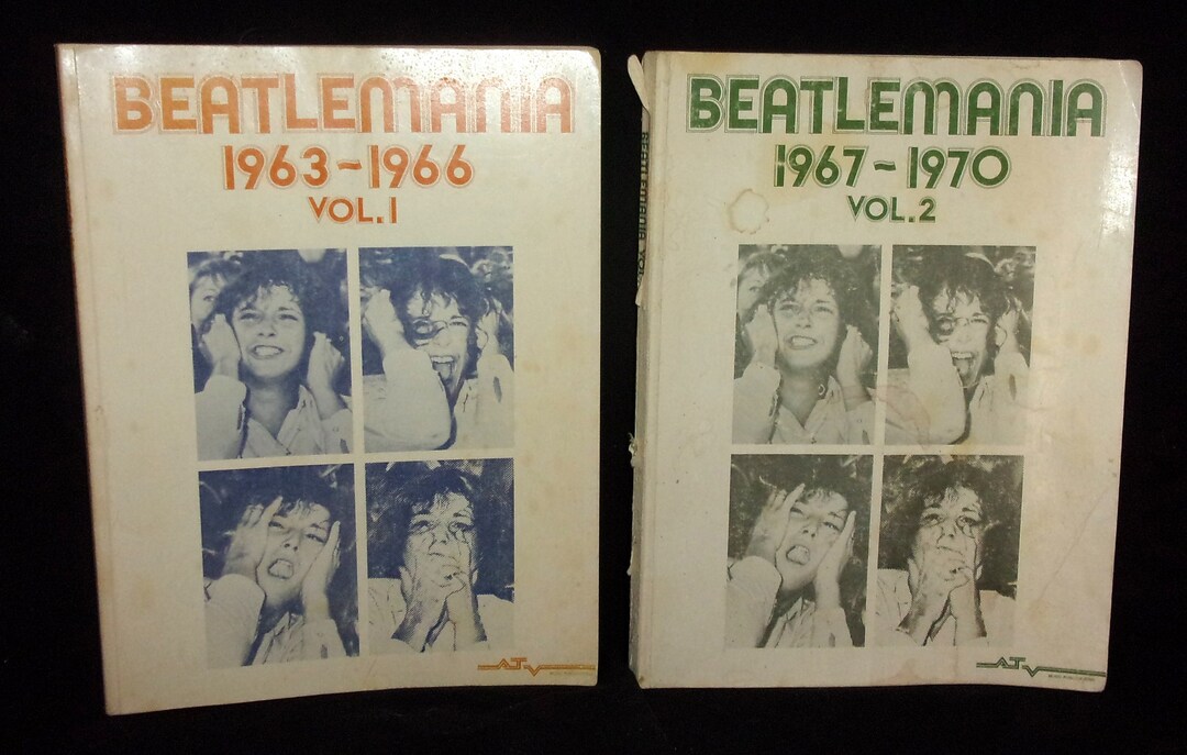 Two Beatles Beatlemania Song Books Sheet Music Vol. 1 1963 to - Etsy