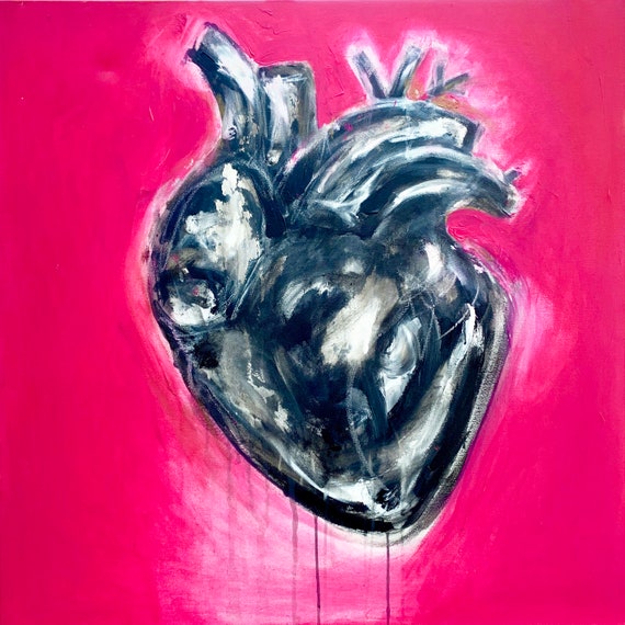 Pop Art Inspired Acrylic Painting on Canvas | Etsy