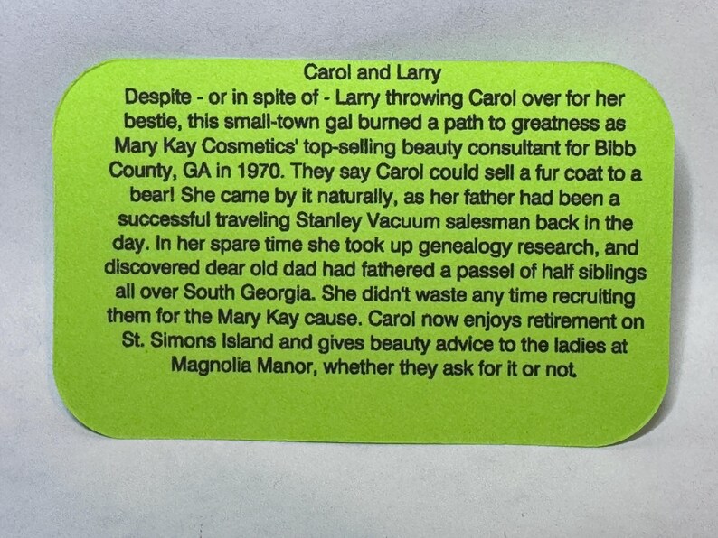 Vintage Paper Doll Resin Earrings, Magnetic: "carol & Larry Collector's ...
