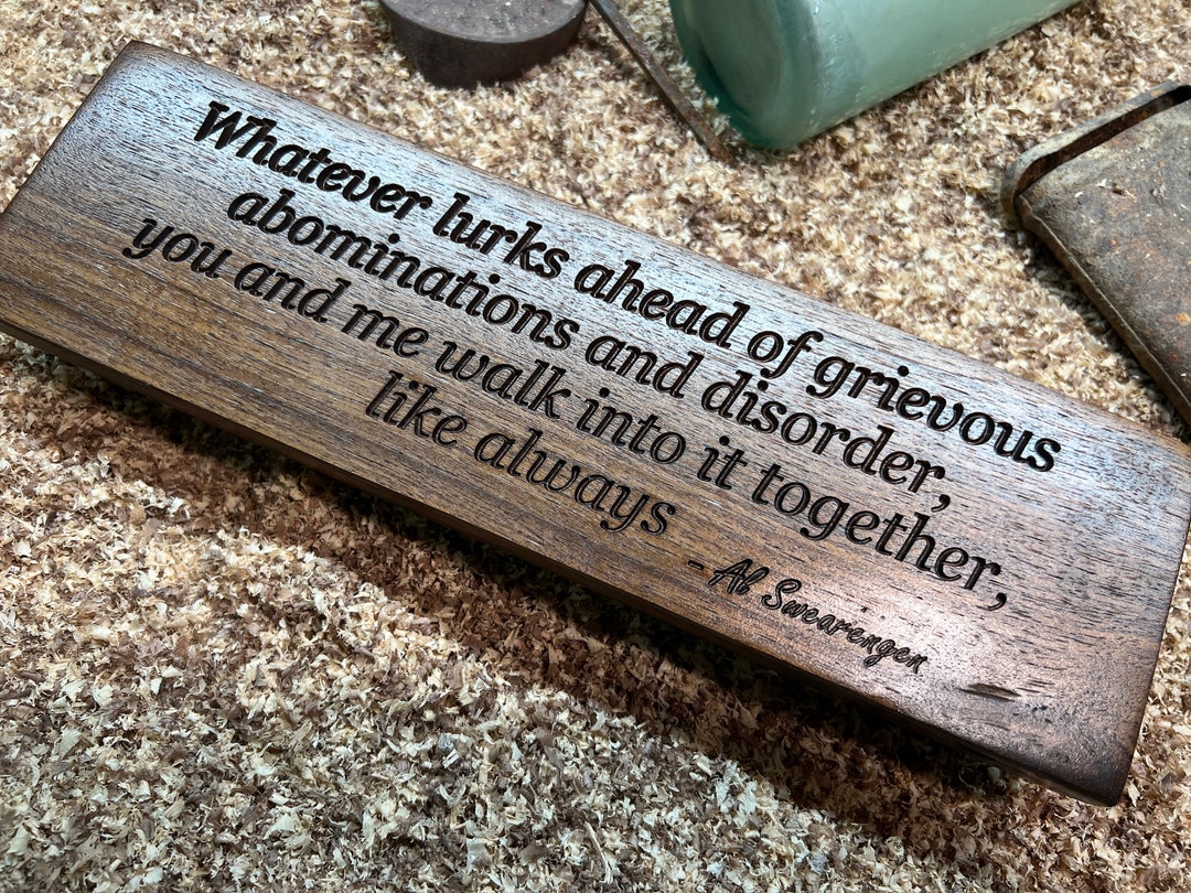 IG-46 Deadwood TV Plaque - Choose From Al, Jane, CY or Doc's Quotes ...