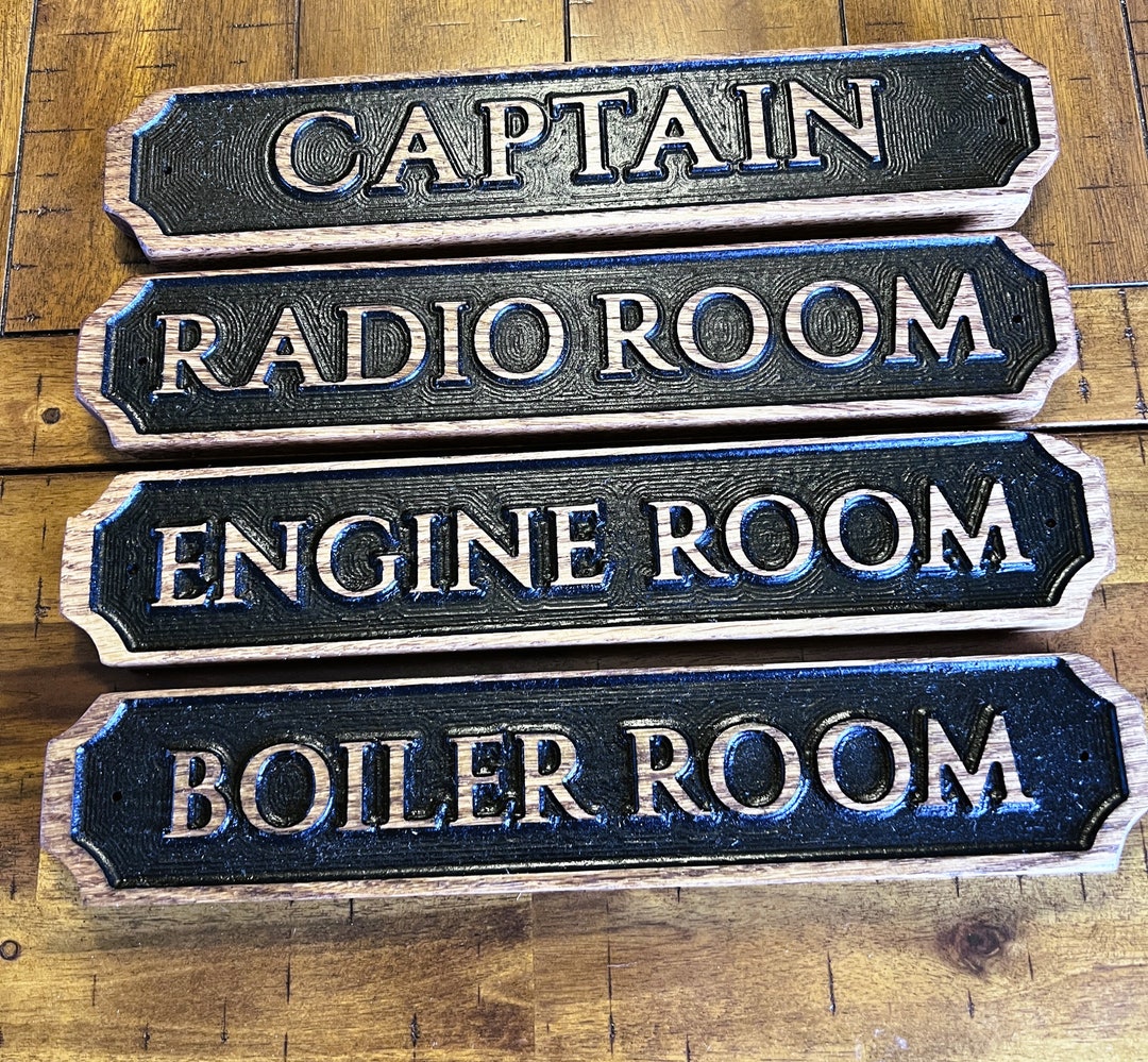 Titanic Signs/plates Replicas Carved in Solid Oak - Various Types - Etsy