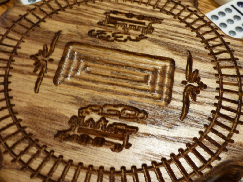 IG18O - Mexican Train Hub With Locomotives and Tracks Carved in Solid ...