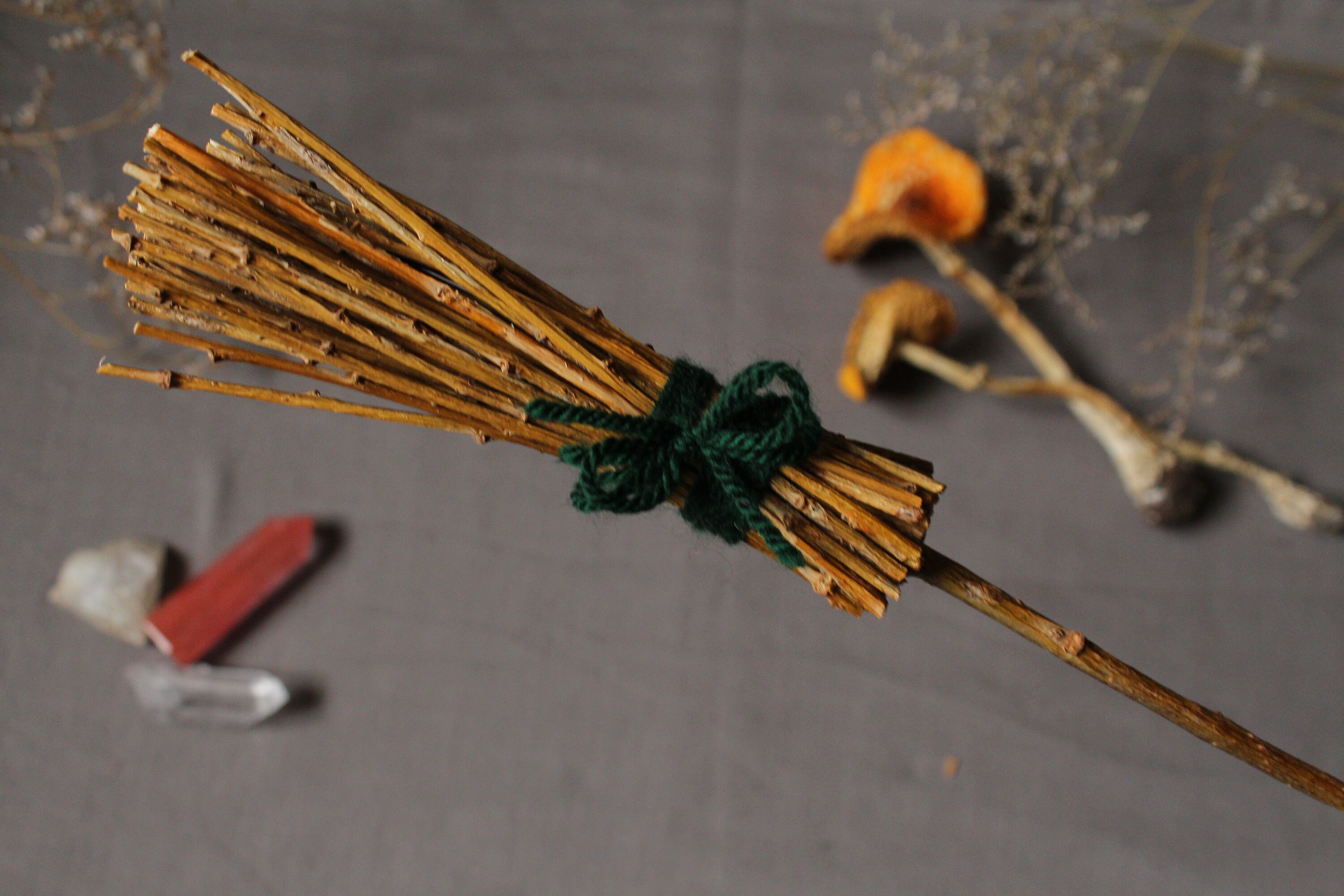 Witchy Willow Broom Altar Decor - Etsy