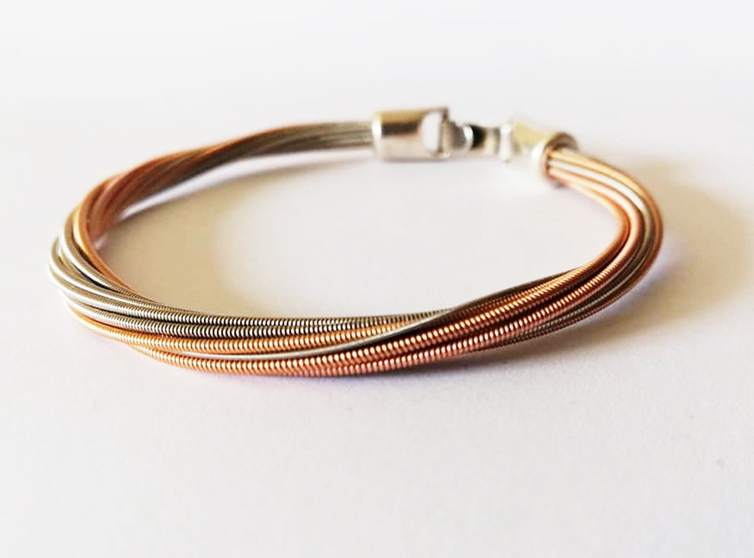 Guitar String Bracelet ,personalized Bracelet ,silver , Gold,bronze ...