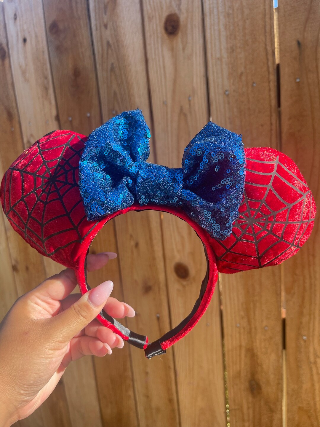 Red Velvet Spider Ears - Etsy