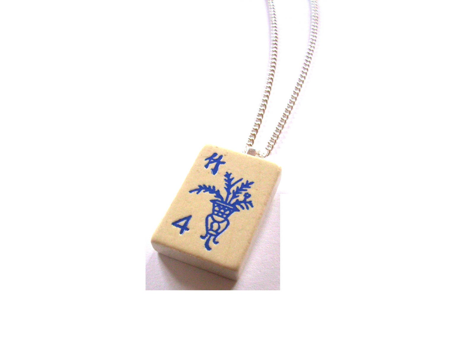 Mahjong Necklace Wooden Mah Jong Vintage Game Piece Choice - Etsy