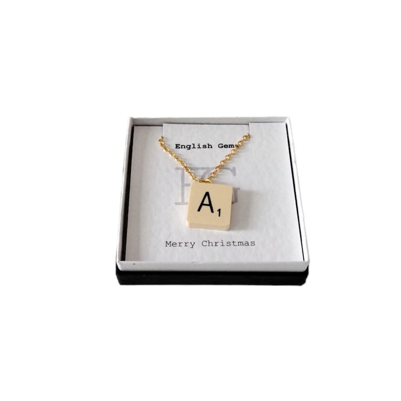 Scrabble Necklace - Etsy