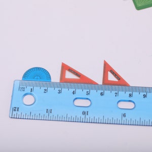 1:12 Scale Dollhouse Miniature Rulers Ruler Stationery Scissors - Etsy