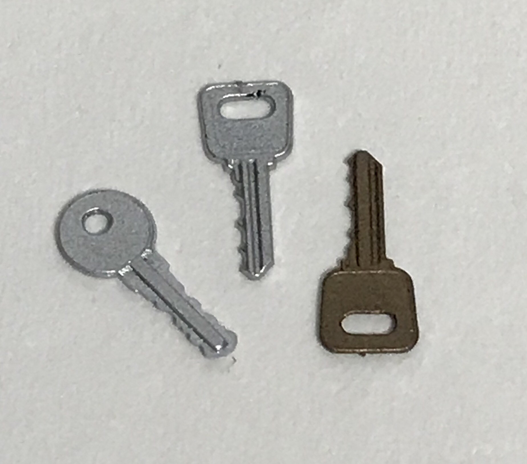 1:6 scale keys dollhouse key keychain dolls house miniatures | Etsy