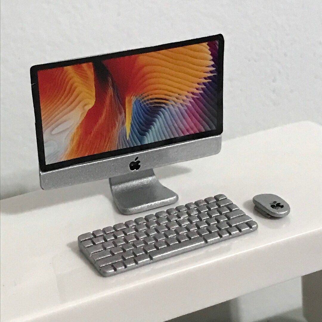 1:12 Scale PC Computer Personal Computer Dollshouse Miniature Keyboard ...