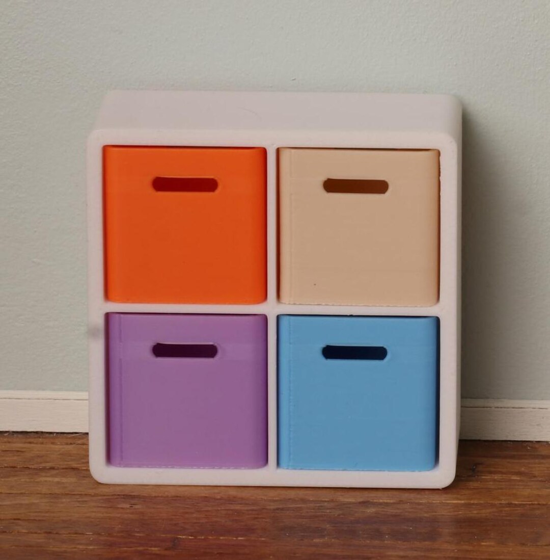 1:12 Scale Drawer Plastic Shelf Dollhouse Miniatures 1/12 Shelving ...