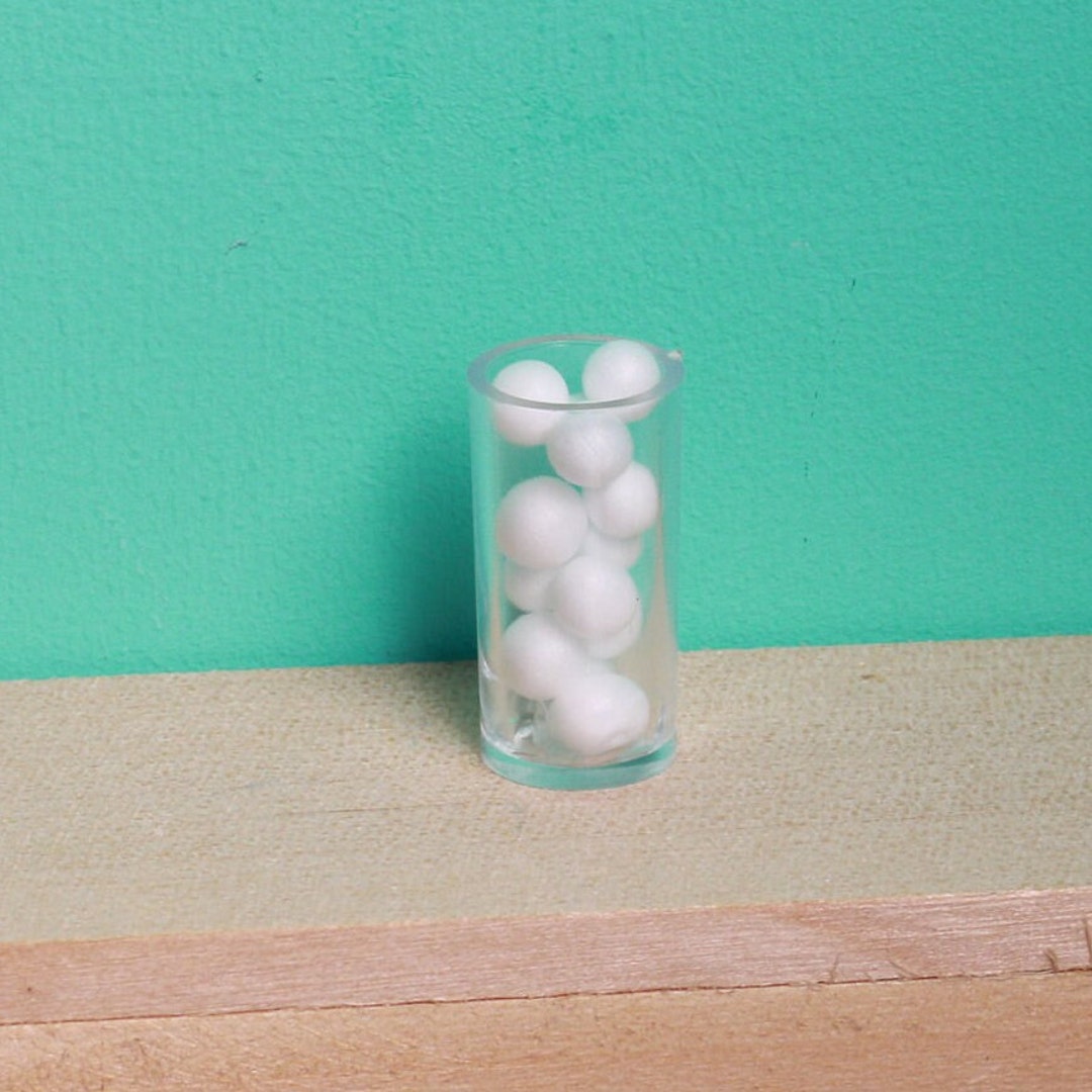 1:12 Scale Cotton Balls First Aid Kit Medical Medicine Dollhouse ...