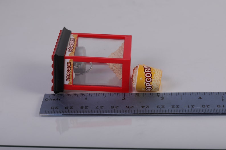 Miniature Popcorn Dollhouse Miniatures 1:12 Scale Machine Movie Theater ...
