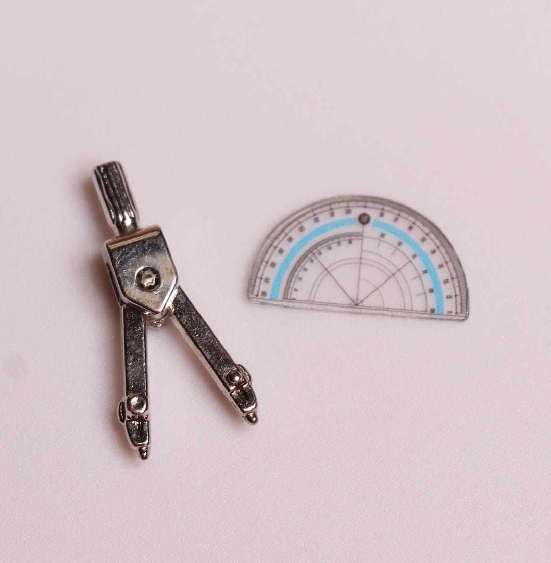 1:12 Scale Dollhouse Miniature Rulers Ruler Math Stationery Pencil ...