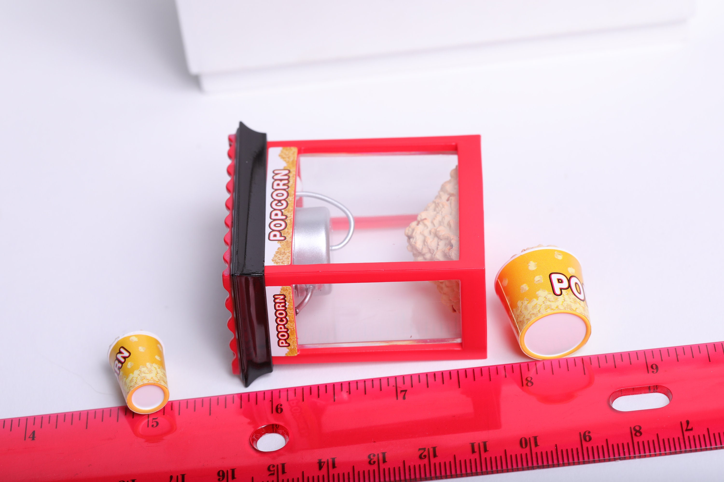 Miniature Popcorn Dollhouse Miniatures 1:12 Scale Machine Movie Theater ...