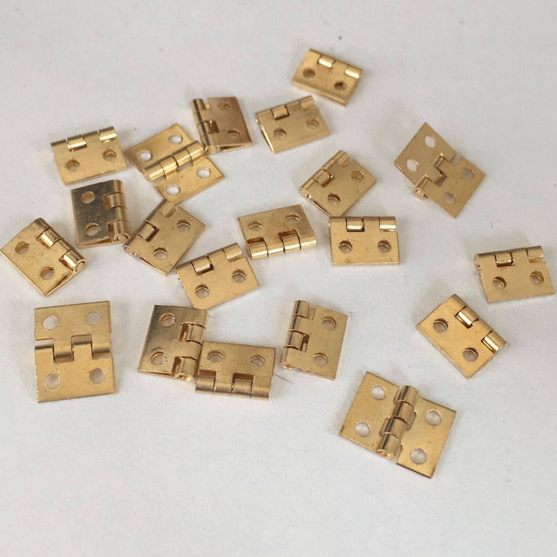 Gold Dollhouse Hinges Miniature Building Working Tiny Mini 1:12 Scale ...