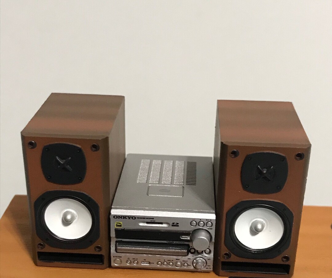1:12 Scale CD Player Radio Dollhouse Miniature Music Room 1/12 Rement ...
