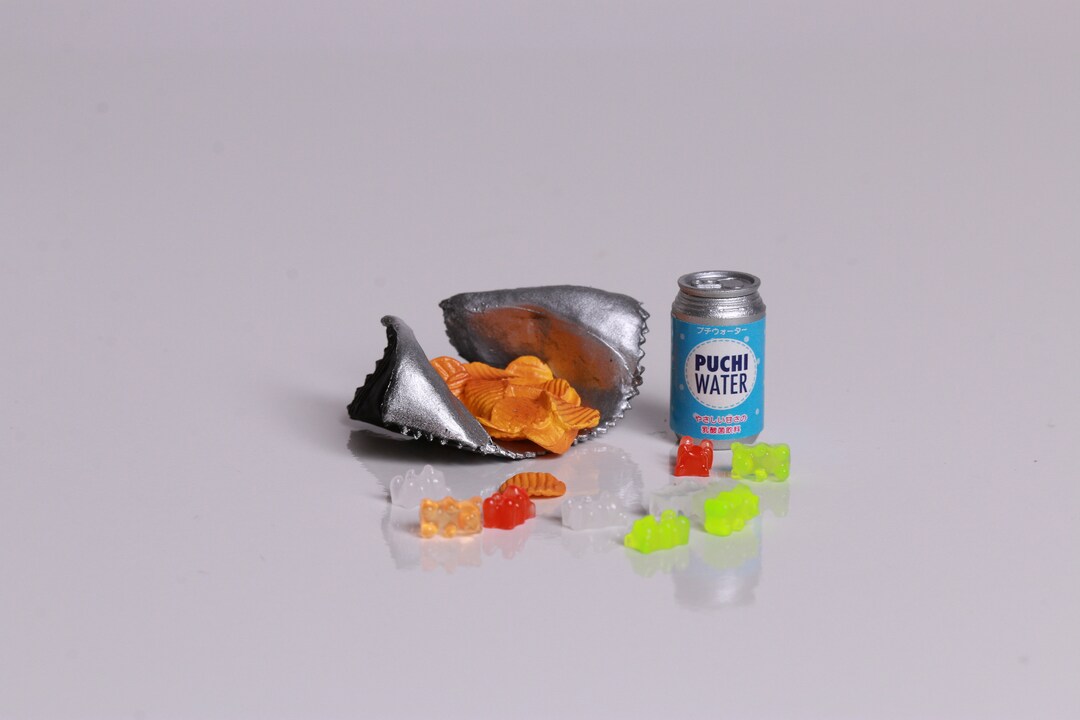 1:6 Scale Snack Set Pop Candy Gummy Bear Chips Kisses Candy Bar Store ...