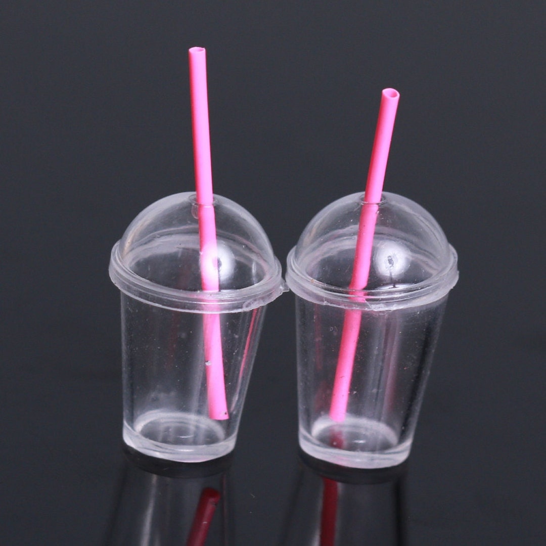 Miniature Dollhouse Cups Smoothie Take Out Drinks Coffee Iced 1:12 ...