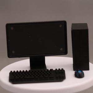 1:12 Scale PC Computer Personal Computer Dollshouse Miniature Keyboard ...
