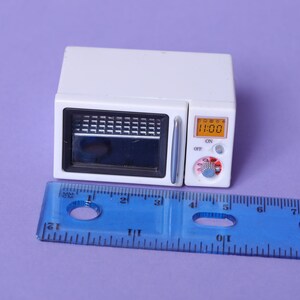 Miniature Microwave Dollhouse Miniatures 1:12 Scale 1/6 Kitchen ...
