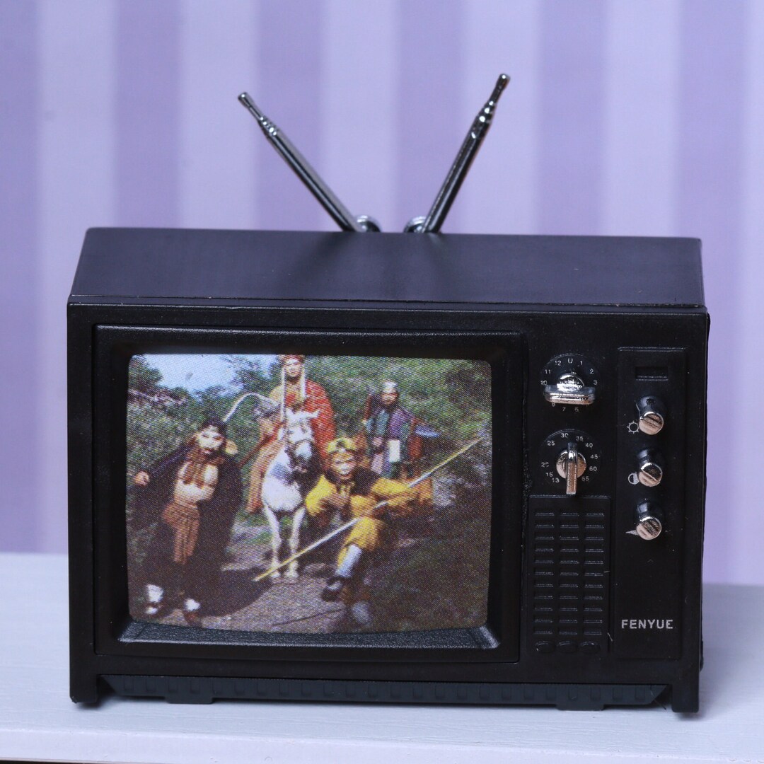 1:12 Scale Dollhouse Miniature Television TV Screen Movies Living Room ...