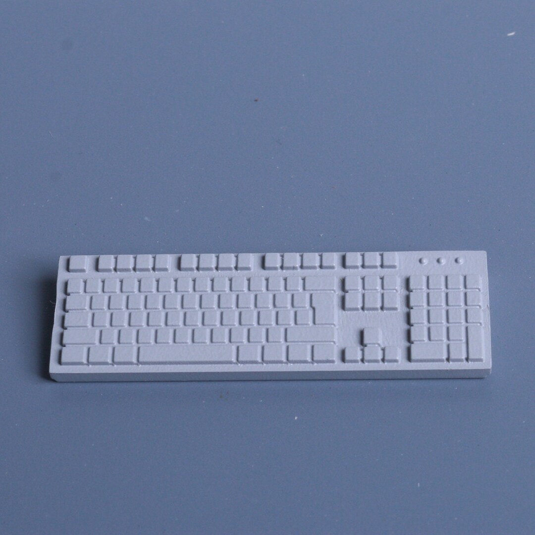 1/12 Scale Dollhouse Computer Keyboard Old Fashioned Dollshouse 1:12 ...