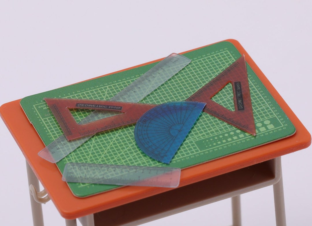 1:12 Scale Dollhouse Miniature Rulers Ruler Stationery Scissors - Etsy