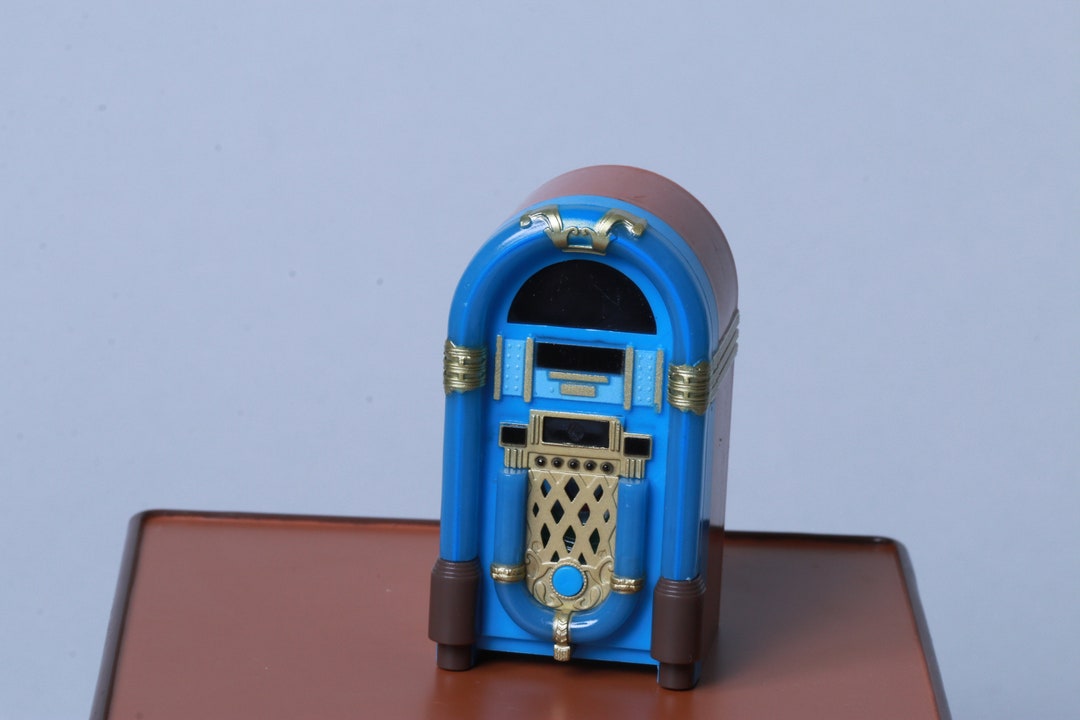 1:12 Scale Dollhouse Miniature Jukebox Retro Music Radio Songs ...