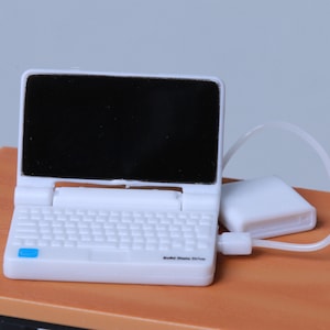 1:12 Scale Laptop Computer Dollhouse Miniatures Miniature Dollshouse ...