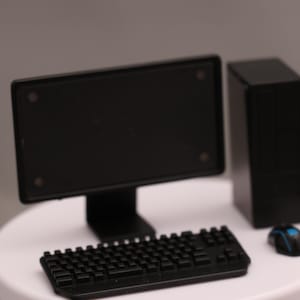 1:12 Scale PC Computer Personal Computer Dollshouse Miniature Keyboard ...
