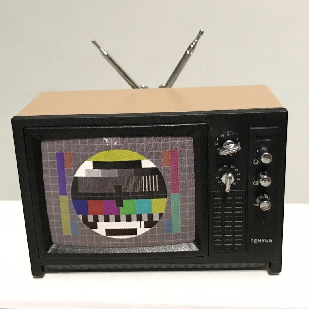 1:12 Scale Dollhouse Miniature Television TV Screen Movies Living Room ...