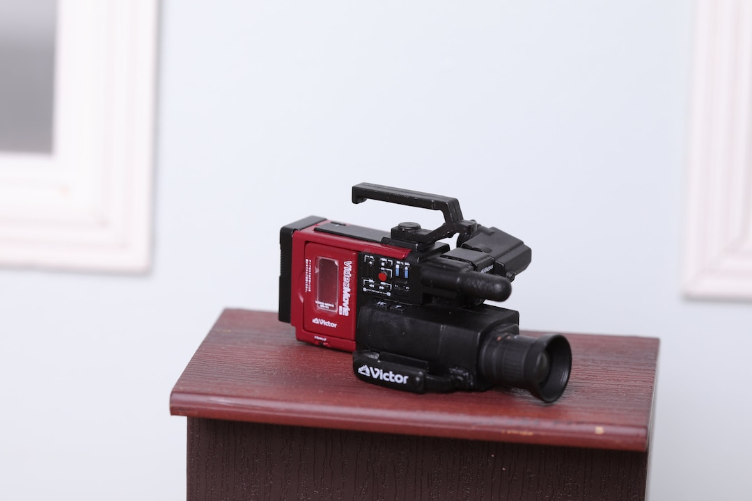 1:12 Scale Video Camera TV Dollhouse Miniatures Miniature Recorder News ...