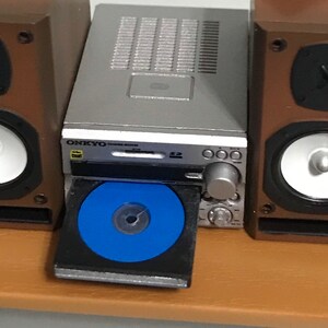 1:12 Scale CD Player Radio Dollhouse Miniature Music Room 1/12 Rement ...