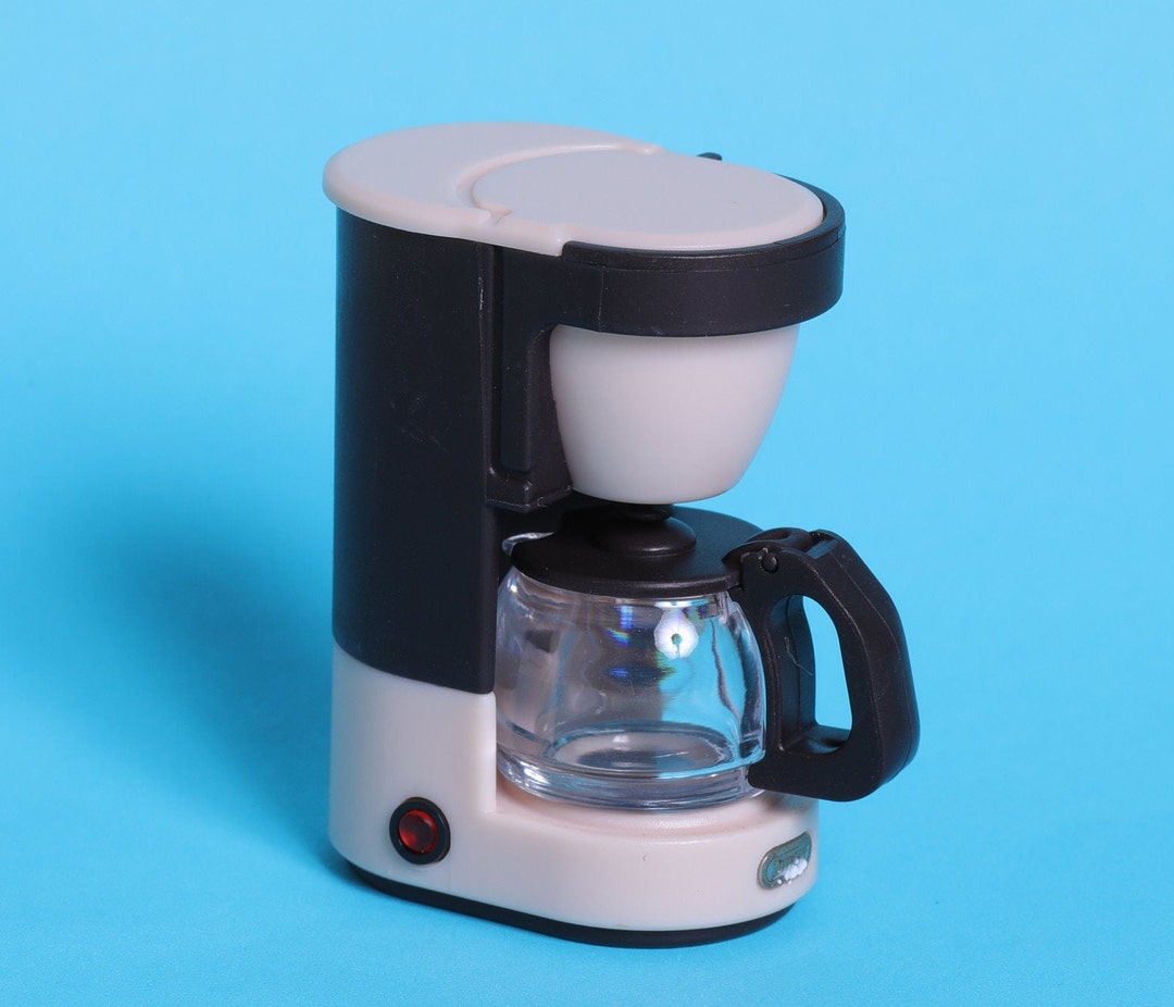 Pink Miniature Coffee Maker Dollhouse Miniatures 1:6 Scale 1/6 Kitchen ...