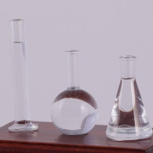 Miniature Beakers Dollhouse Science Doctor Classroom 1/12 1/6 Scale ...