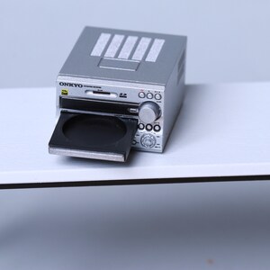 1:12 Scale CD Player Radio Dollhouse Miniature Music Room 1/12 Rement ...