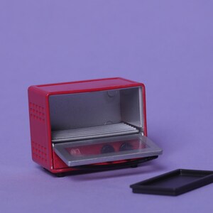 Miniature Toaster Oven Dollhouse Miniatures 1:12 Scale 1/6 Kitchen ...
