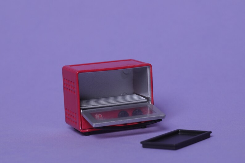 Miniature Toaster Oven Dollhouse Miniatures 1:12 Scale 1/6 Kitchen ...